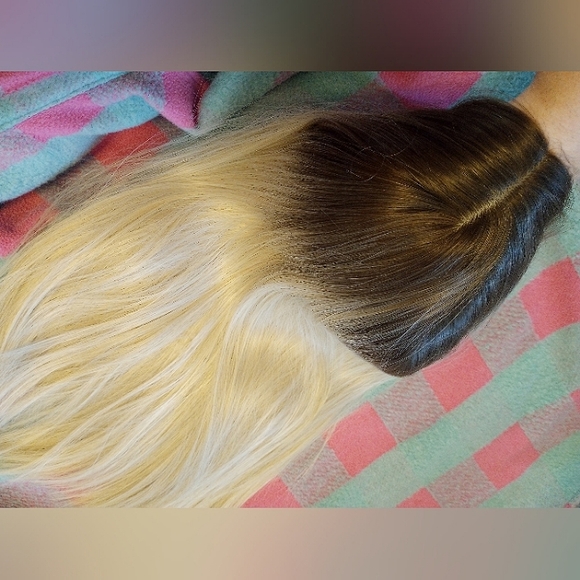 Hair | New Highquality Ash Blonde With Brown Shadow Root Synthetic Wig ...